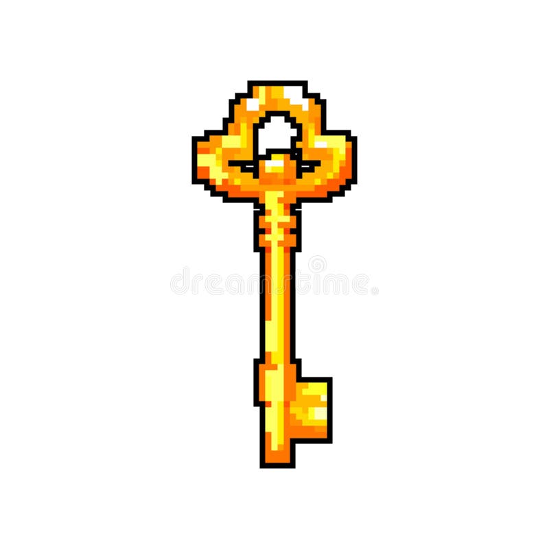 Pixel Art Key Stock Illustrations – 747 Pixel Art Key Stock ...