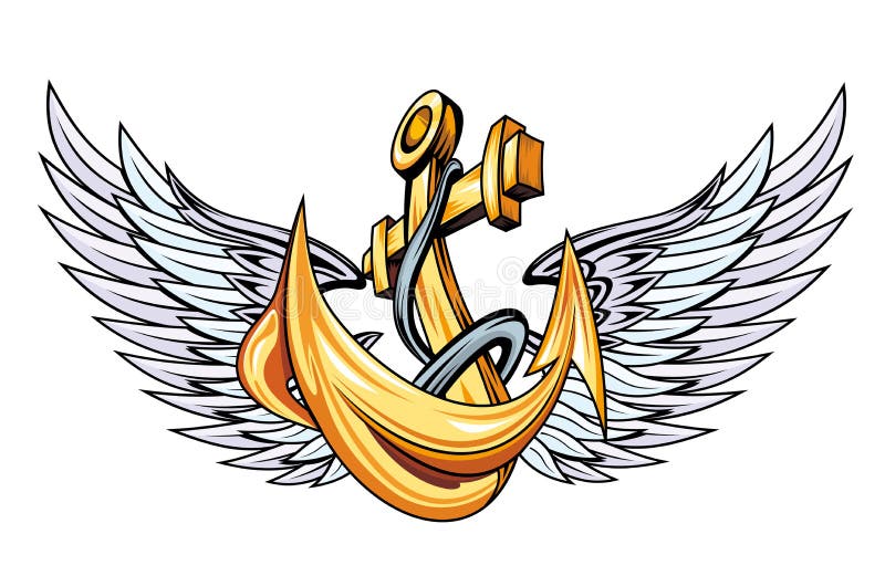 Ancla aislada ilustración del vector. Ilustración de neatness - 14358961