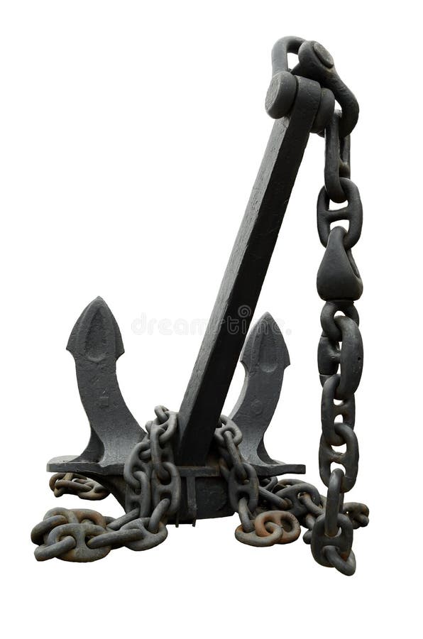 Ancla de acero grande foto de archivo. Imagen de vendimia - 88191884