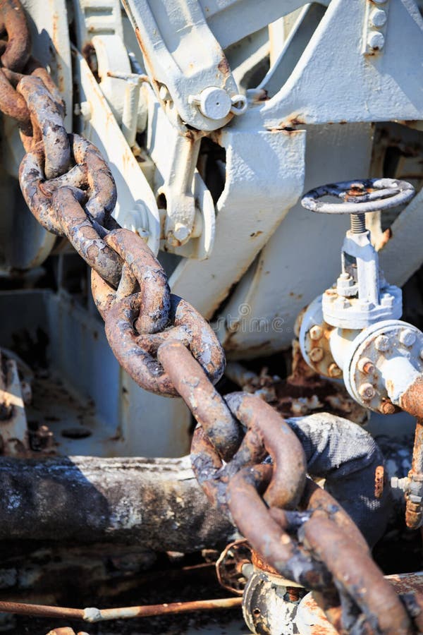Ancla de cadena oxidada imagen de archivo. Imagen de oxidado - 39966543