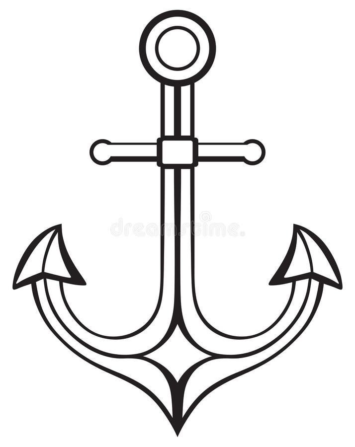 Vector De La Plantilla Del Ancla Ilustración del Vector - Ilustración ...