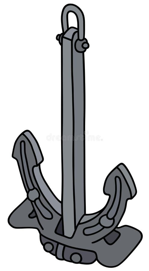 Ancla grande del metal ilustración del vector. Ilustración de ...