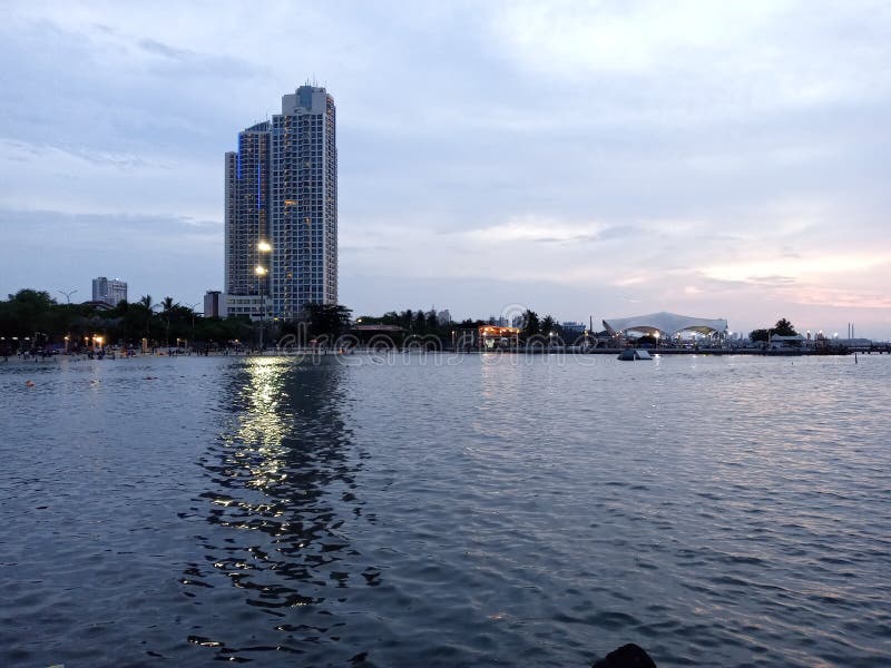 Ancol Beach stock photo. Image of harbor, pantai, ancol - 207698448