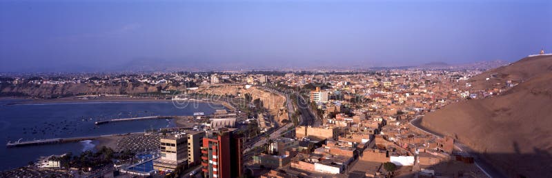 Ancon Peru,panoramic Viux of City with Beach Pacifiic Stock Photo ...