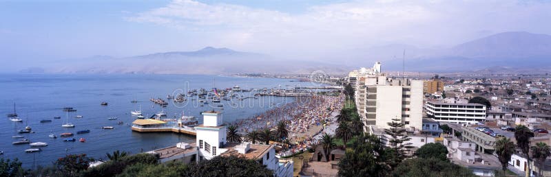 Ancon Peru,panoramic Viux of City with Beach Pacifiic Stock Image ...
