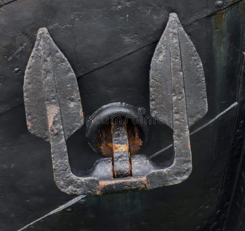 Ancre noire image stock. Image du antiquité, ancrage - 44806633