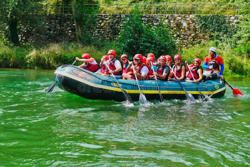 People Having Fun Rafting in the River Editorial Photography - Image of ...