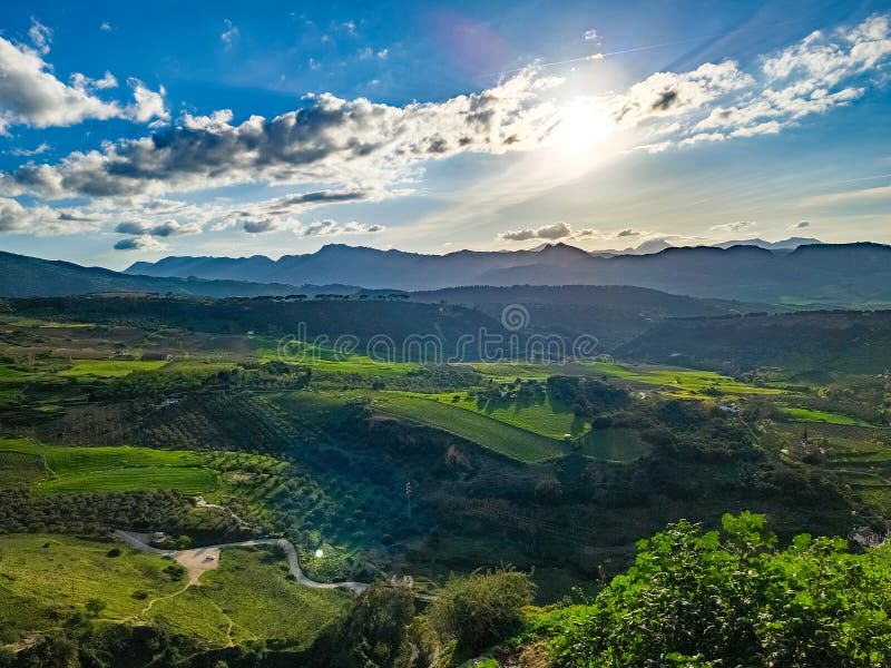 Andalusia Landscape during Spring in Spain Stock Photo - Image of ...