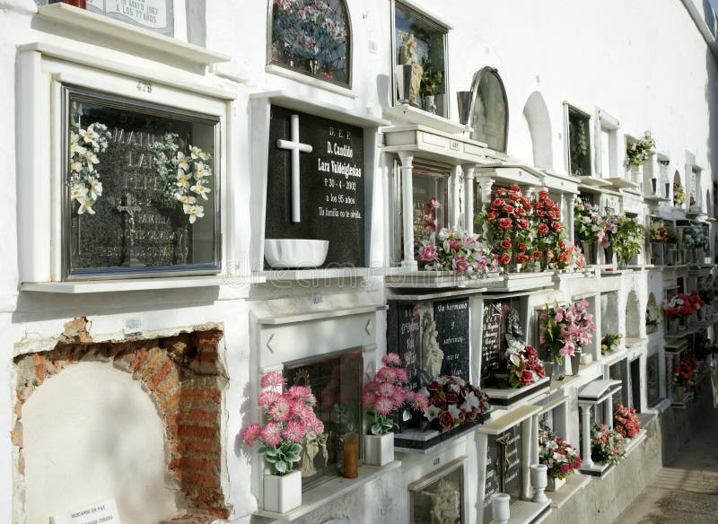 Andalusian Cemetery editorial photo. Image of competa - 17209351