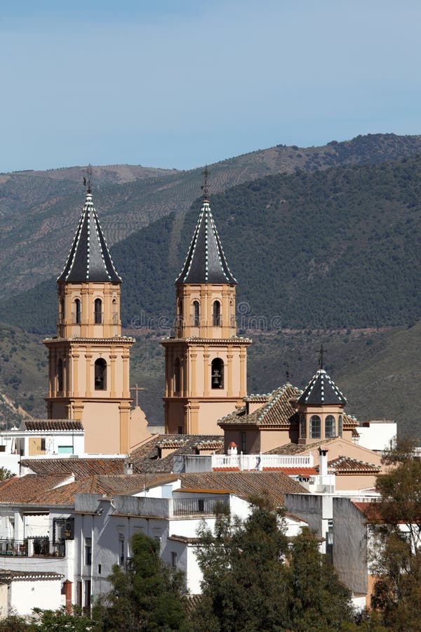 Andalusian Village Orgiva, Spain Stock Photo - Image of cathedral ...