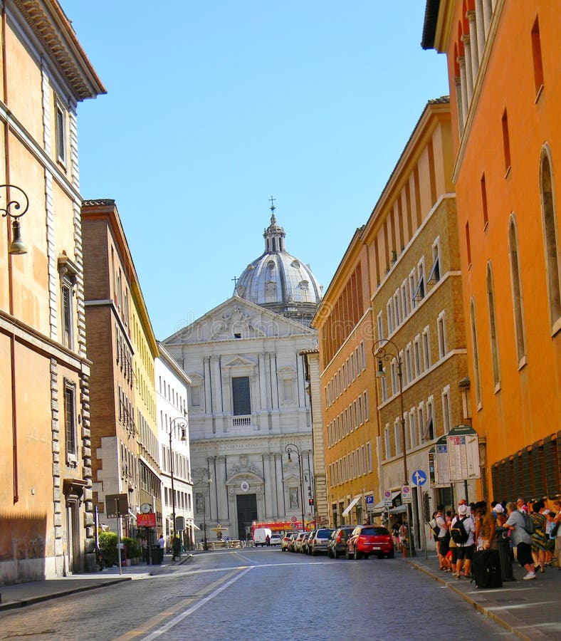 Ruas de Roma, Italy imagem de stock editorial. Imagem de romano - 23263389