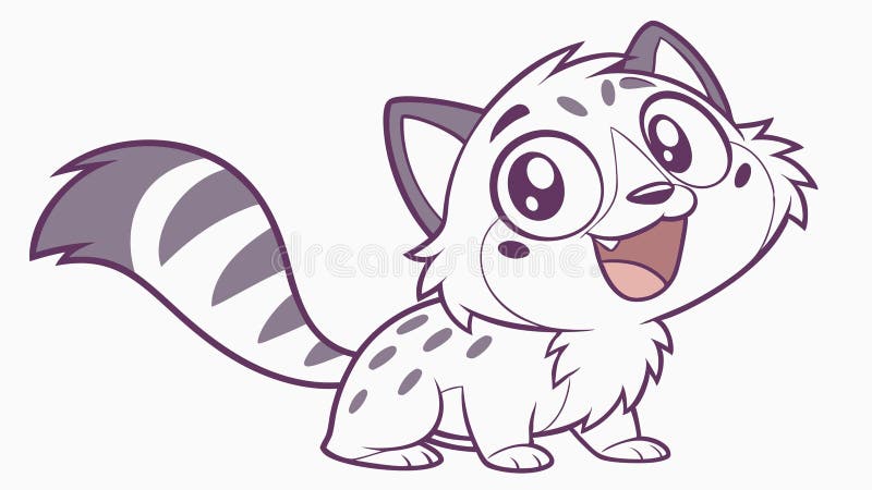 Andean Cat Left Looks House Light Bulbs Vector Stock Vector ...