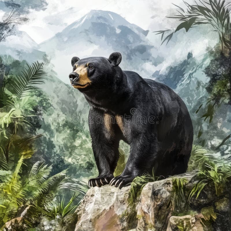 In the Andean Cloud Forest of Peru, a Watercolor Illustrates a ...