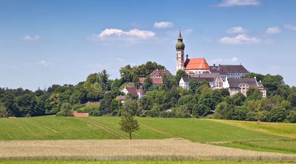 Andechs stock photo. Image of tourism, field, sightseeing - 15633530