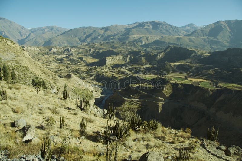 Anden-Landschaft in Peru stockfoto. Bild von umgebung - 1560836