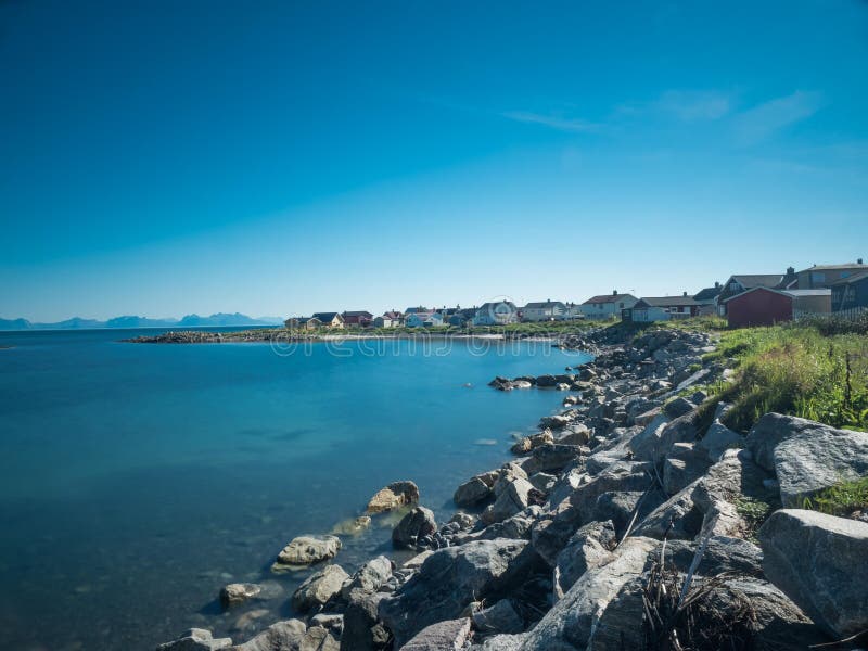 Andenes Coast, Norway stock image. Image of fjord, sailboat - 76477587