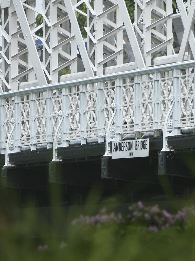 Anderson Bridge stock image. Image of classical, metal - 12863537