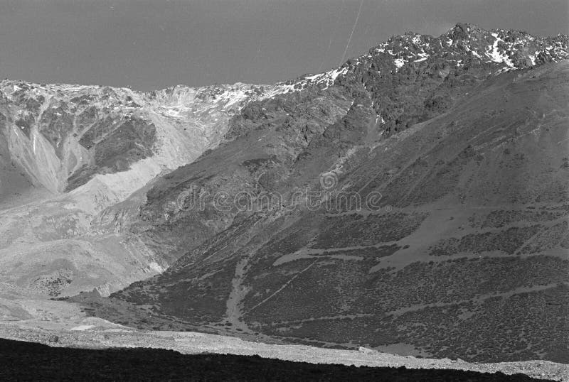 Andes Mountains stock photo. Image of mountain, rock - 215613816