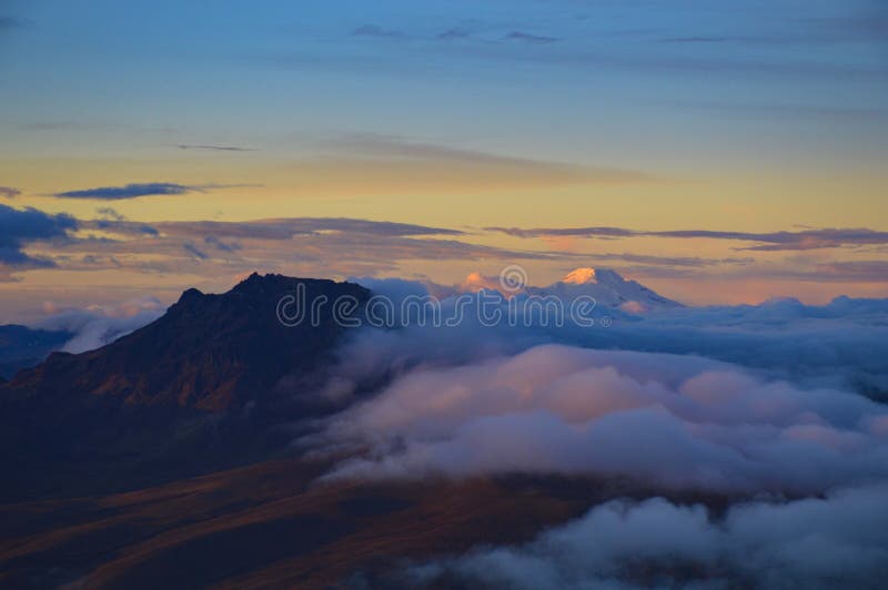 Andes mountains sunset stock image. Image of rays, peaks - 255381677