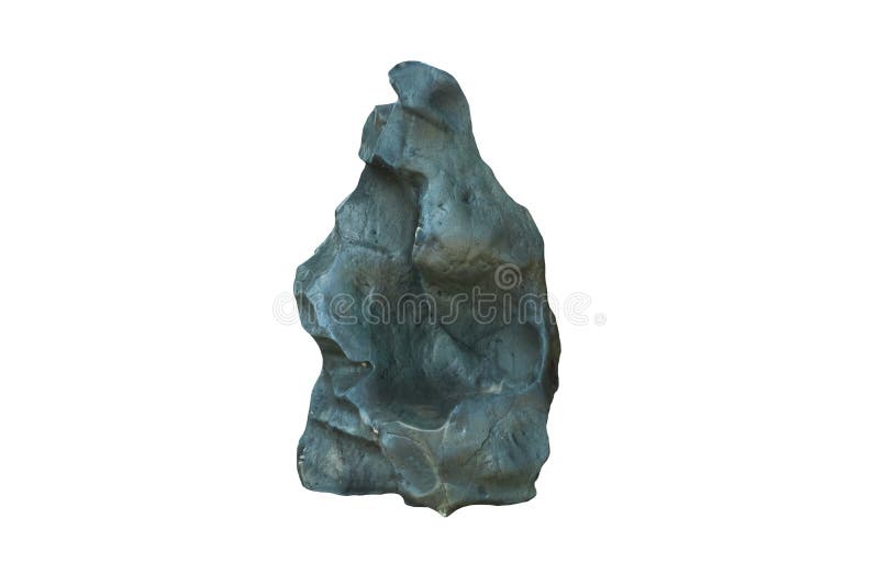 Strange Shaped Marble Stone Isolated on White Background. a Big Rock ...