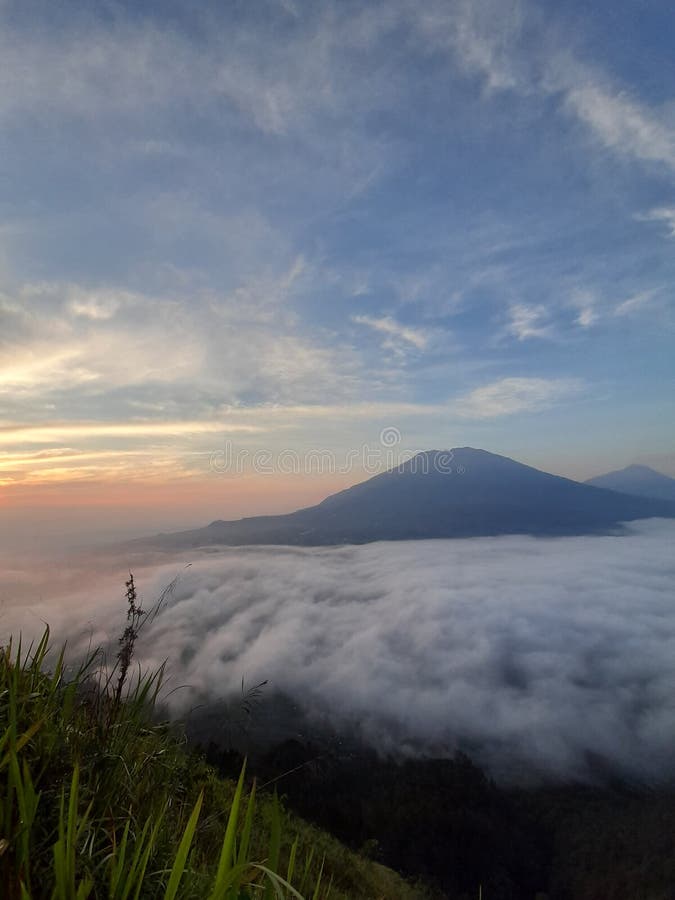 Andong mountain stock image. Image of java, indonesia - 219545533