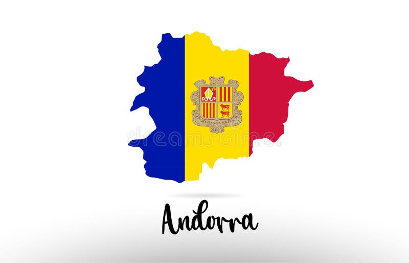 Andorra Country Flag Inside Map Contour Design Icon Logo Stock Vector ... Andorra Country Flag Inside Map Contour Design Icon Logo Stock Vector ...