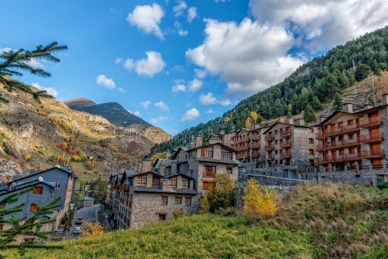 Andorra landscape stock image. Image of season, bush - 71671107