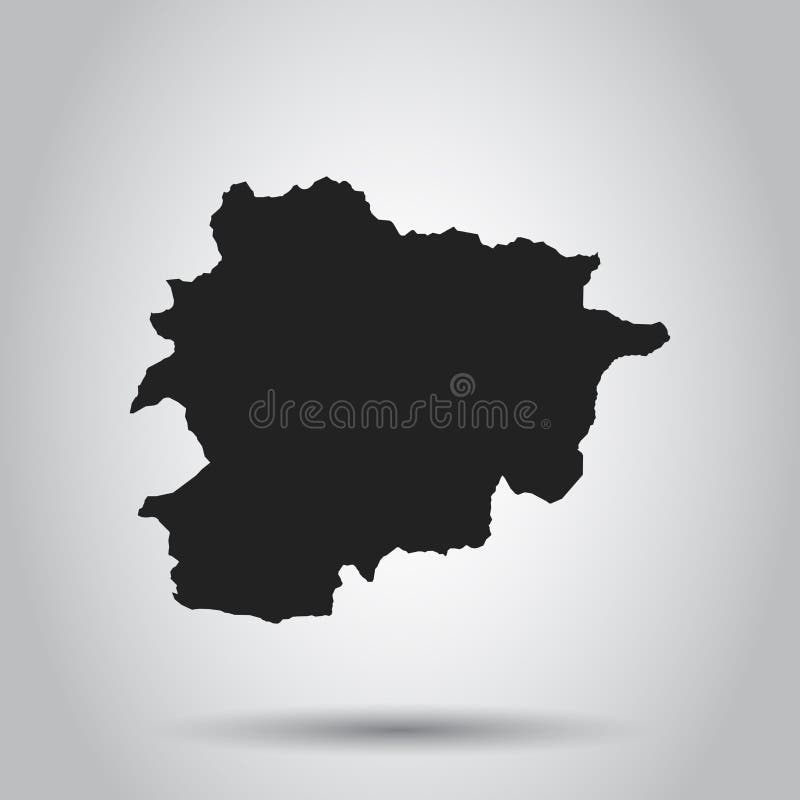 Andorra Vector Map. Black Icon on White Background Stock Vector ... Andorra Vector Map. Black Icon on White Background Stock Vector ...