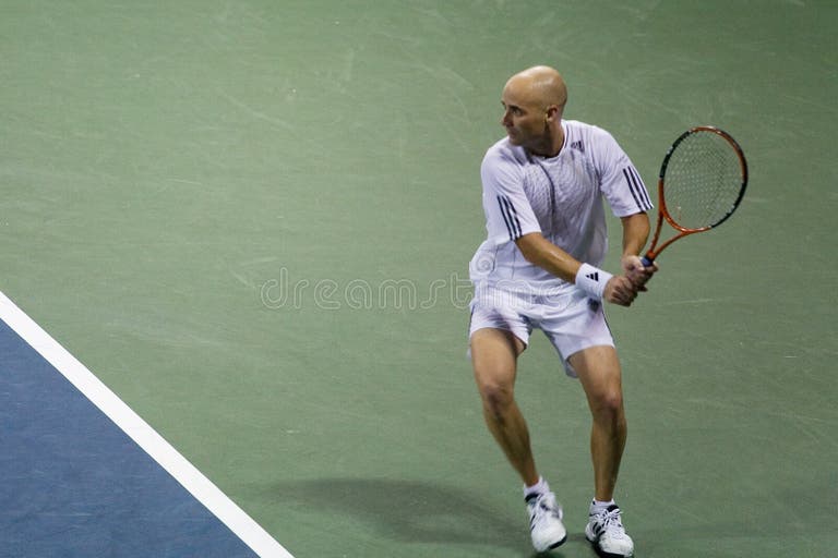 Andre Agassi editorial photo. Image of racket, return - 4260116