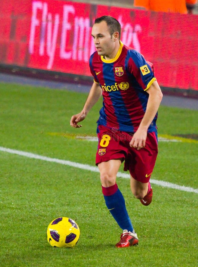 Andres Iniesta of FC Barcelona Editorial Photo - Image of sport, soccer ...