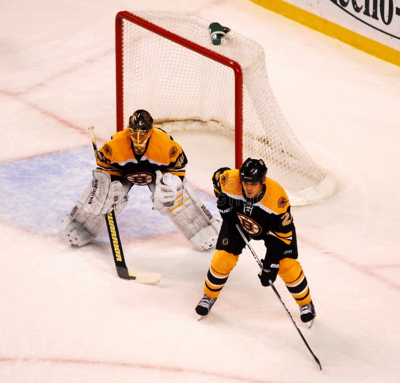 Andrew Ference and Tuukka Rask Boston Bruins NHL Editorial Stock Image ...