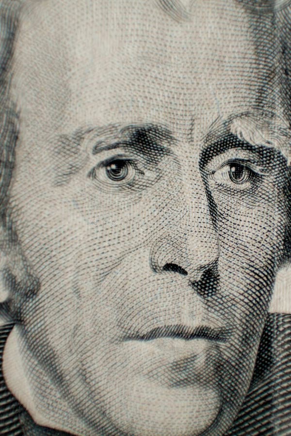 Andrew Jackson As Depicted on the US 20 Dollar Bill Stock Image - Image ...