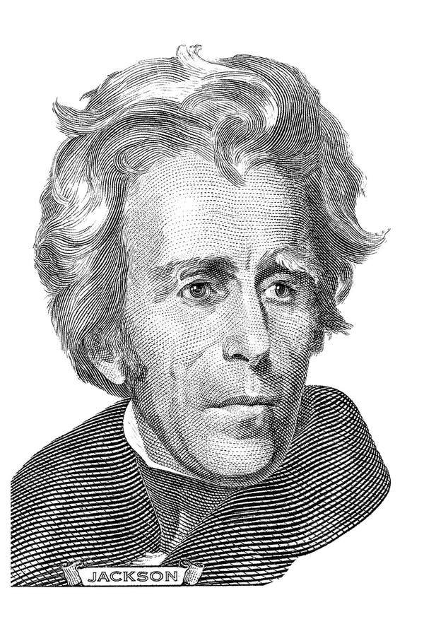 Portrait of Andrew Jackson stock image. Image of isolated - 3586657