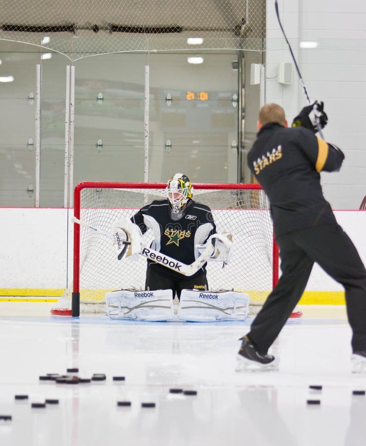 Andrew Raycroft Stops Mike Valley Editorial Photography - Image of ...