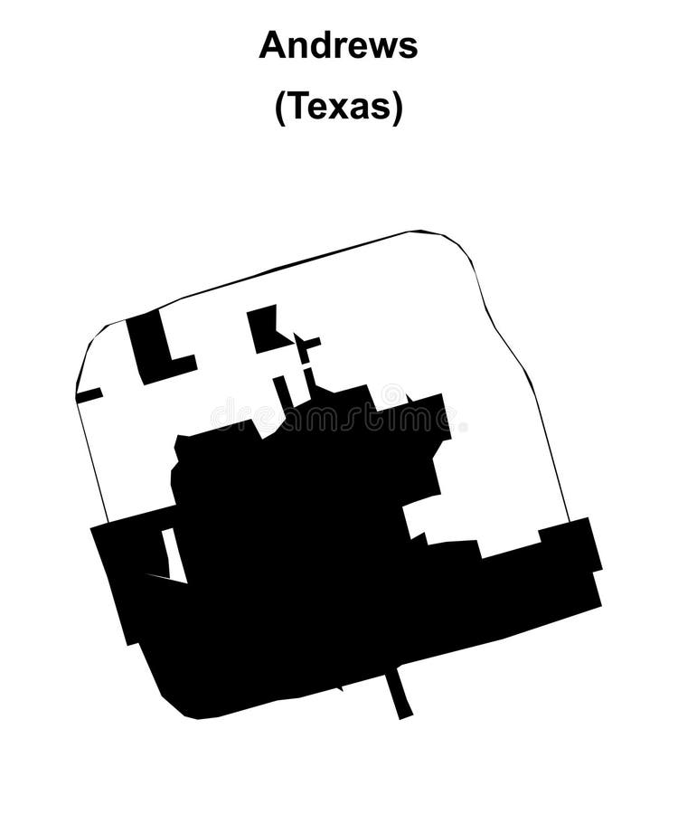 Andrews outline map stock vector. Illustration of empty - 357641986