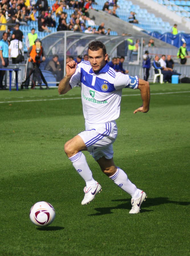 Andriy Shevchenko of Dynamo Kyiv Editorial Stock Photo - Image of game ...