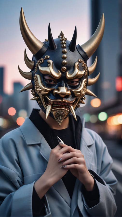Close-up Face with Claws and Mask Stock Photo - Image of portraitmask ...
