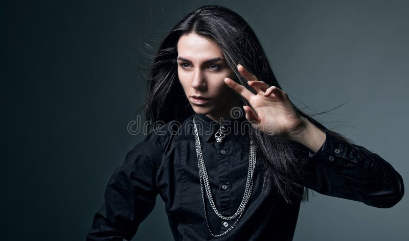 Androgynous young man stock image. Image of male, asexual - 66605647