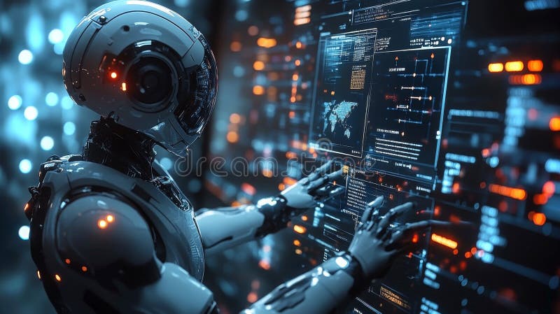 An Android Actively Arranging a Presentation in a Futuristic Setting ...