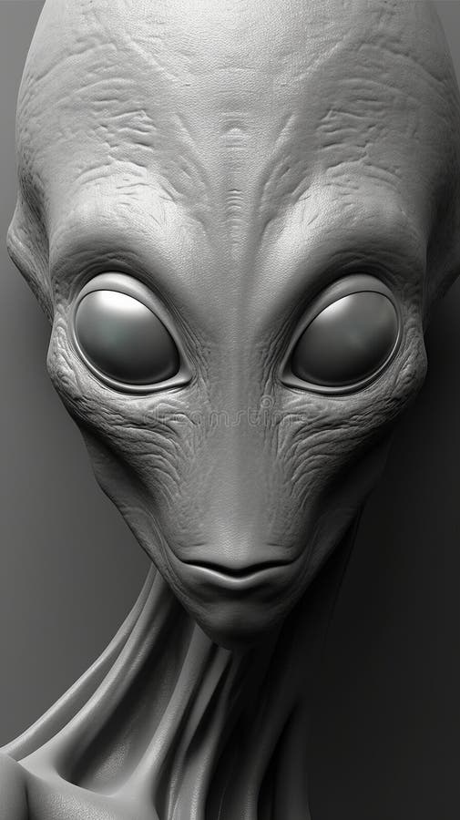 An android alien face stock illustration. Illustration of intelligent ...