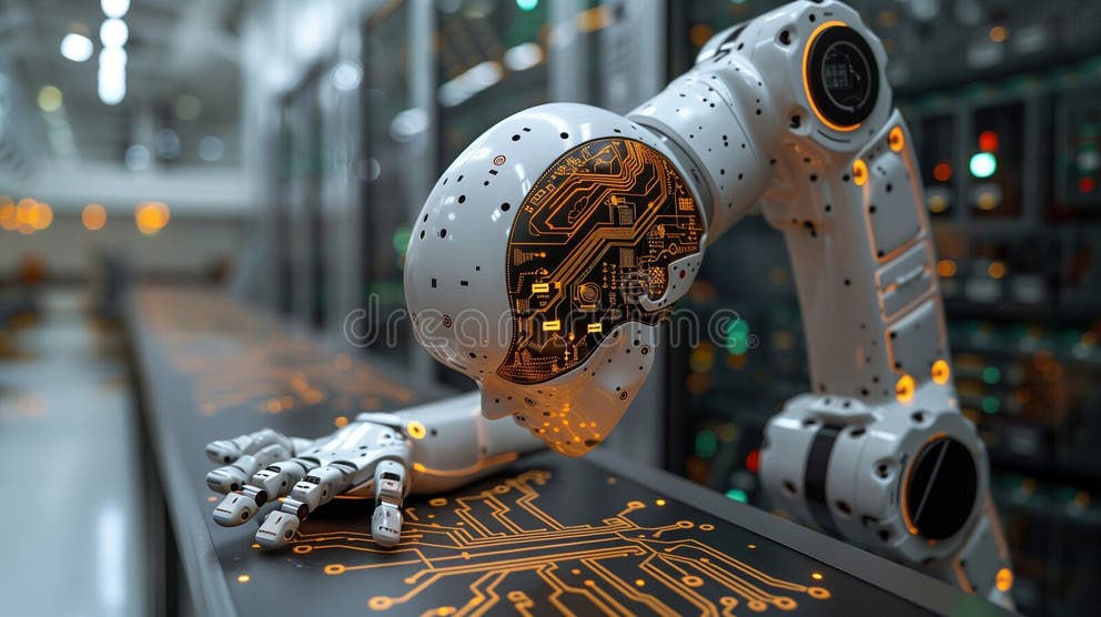 Android Brain Thought Processes. New Technologies Smart Automation ...