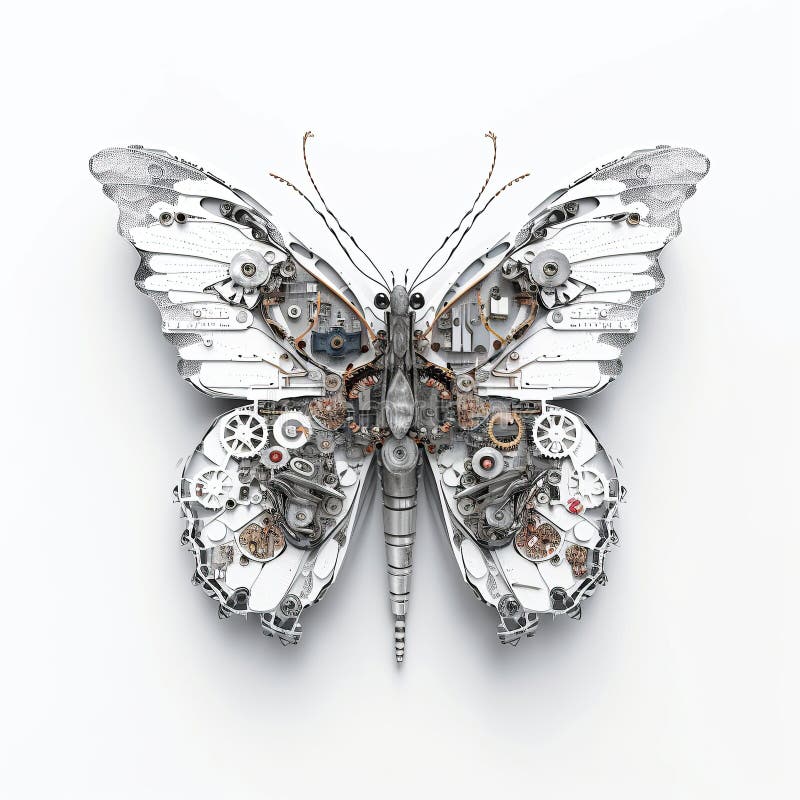 Android Butterflies, Future Technology, Digital Cybertech Created by ...