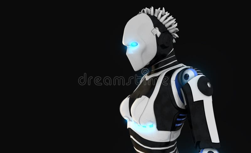 Android character stock illustration. Illustration of assassin - 29696117