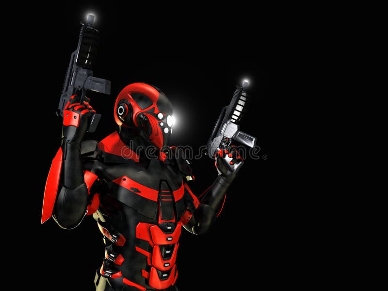 Android character stock illustration. Illustration of cyborg - 32324168