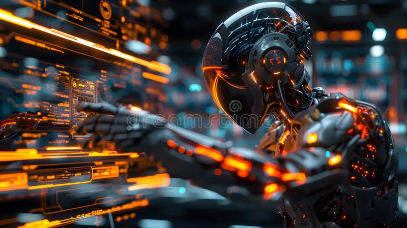 Android Cybernetic Concept, Android Cybernetic Entity Stock ...