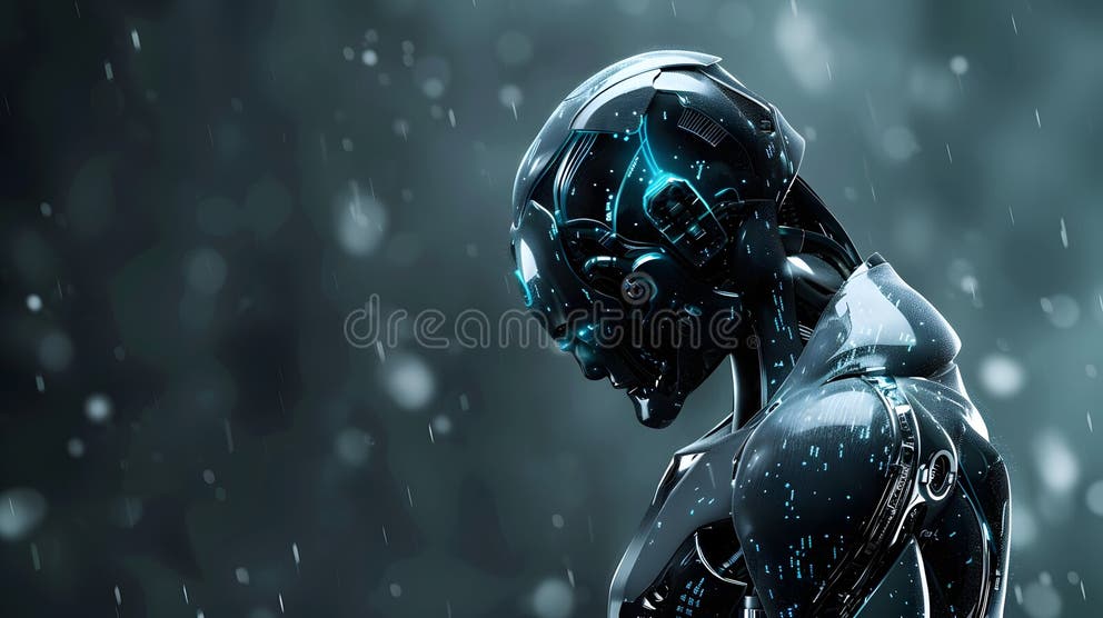 Android Cybernetic Concept, Showcasing an Android Cybernetic. Stock ...