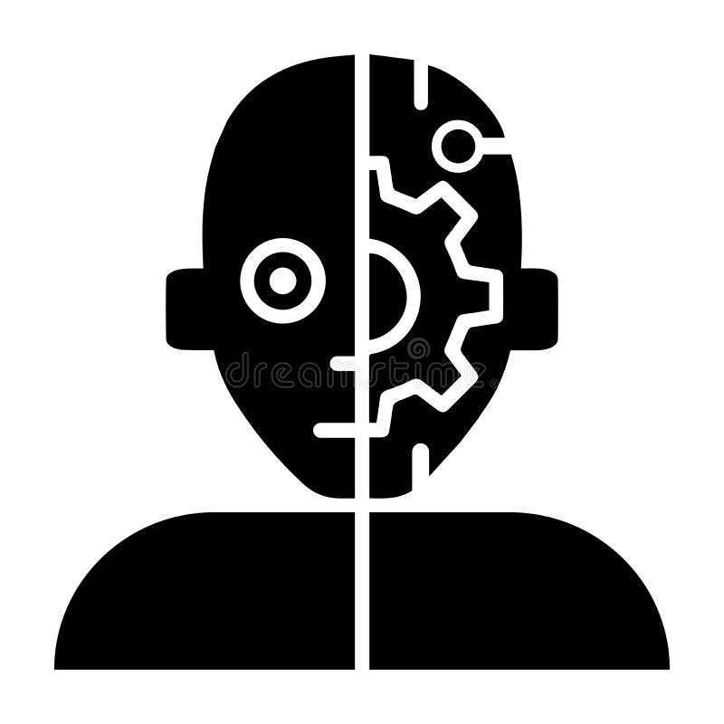 Android, Cybernetics, Head Icon Stock Illustration - Illustration of ...