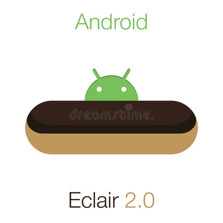 Android Eclair 2.0 Flat Vector Editorial Photography - Illustration of ...