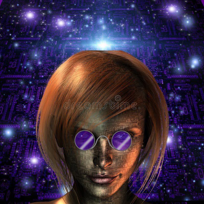 Android Female stock illustration. Illustration of face - 20454567