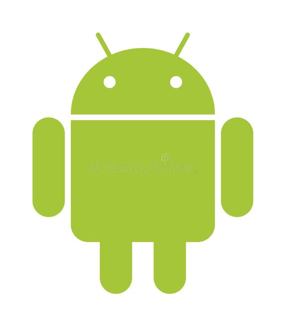 Android green robot logo editorial stock photo. Illustration of android ...